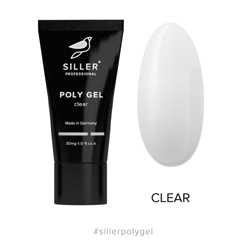 ᐉ SILLER Polygel, CLEAR (прозорий), 30 ml, моделюючий полігель — купить в интернет-магазине ...